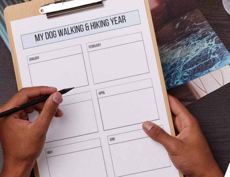 Dog Walking and Hiking Planner, Walking Journal for Dog Lovers, Dog ...
