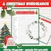 Christmas Word Search Printable Game, Christmas Word Puzzle Activity ...