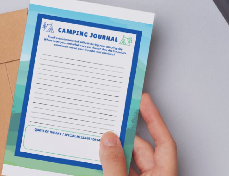 Ultimate Printable Camping Journal, Camping Planner Checklist ...