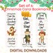 Set of 6 A Christmas Carol Bookmarks, Holiday Bookmarks, Digital ...