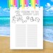 Summer Bucket List Coloring Printable, Summer to Do List, Summer Break ...