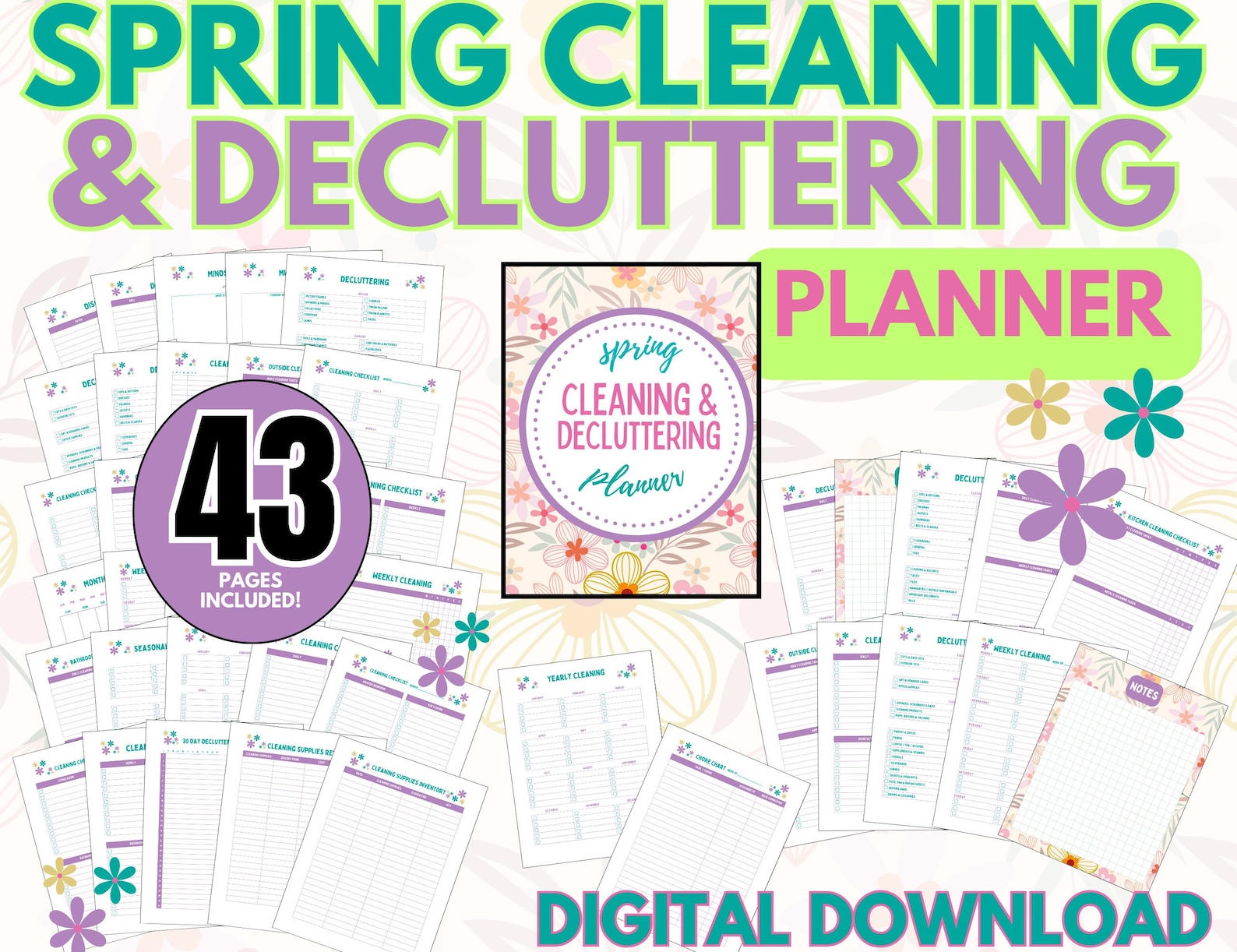 Ultimate Spring Cleaning and Decluttering Planner, Decluttering ...