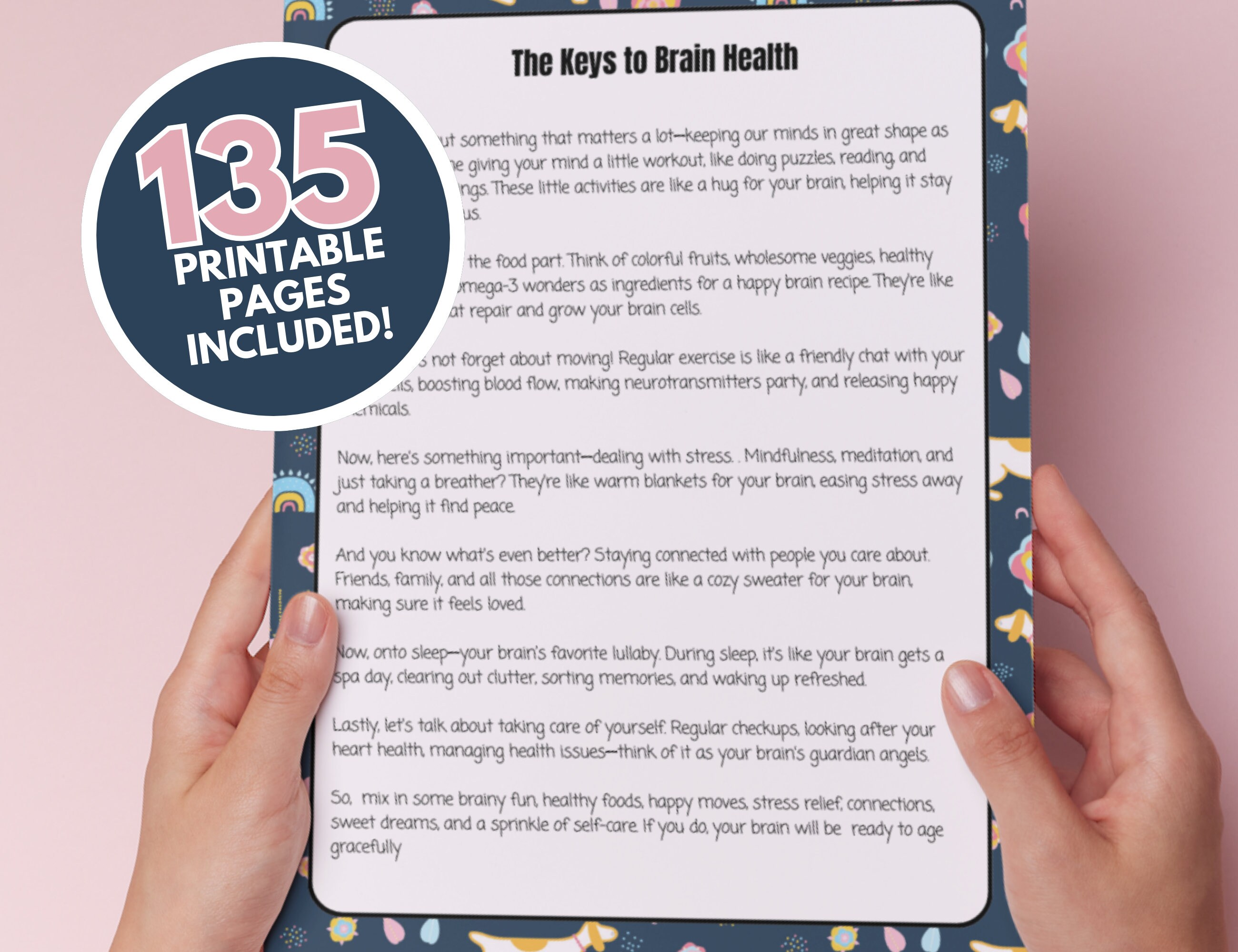 Brain Health Journal, Boho Theme (printable PDF) - Etsy