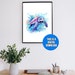 Set of 3 Printable Watercolor Ocean Sea Turtle Prints Sea - Etsy