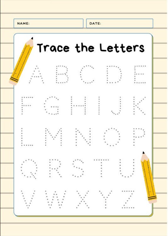 Busy Book PAGES PRESCHOOL Curriculum TRACING Worksheet - Etsy