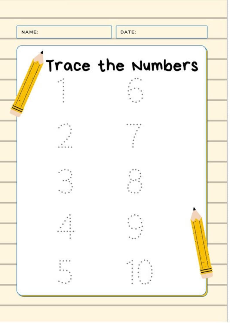 Busy Book PAGES, PRESCHOOL Curriculum, TRACING Worksheet, Handwriting ...