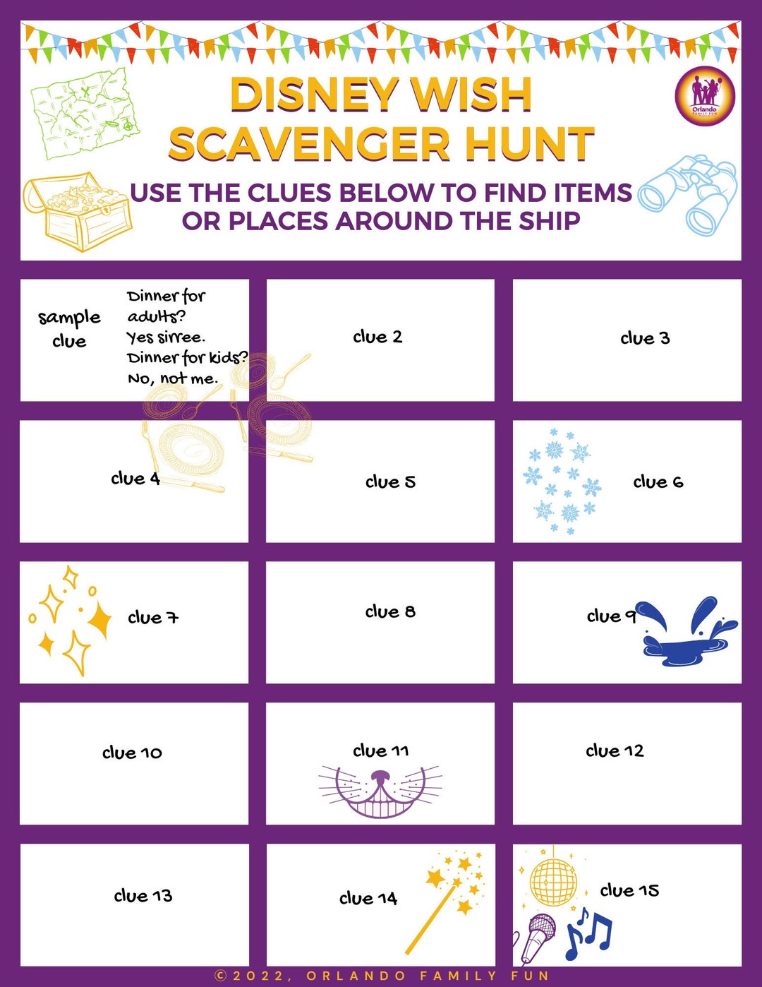 SCAVENGER HUNT CLUES, Family Reunion Games, Treasure Hunt, Digital ...