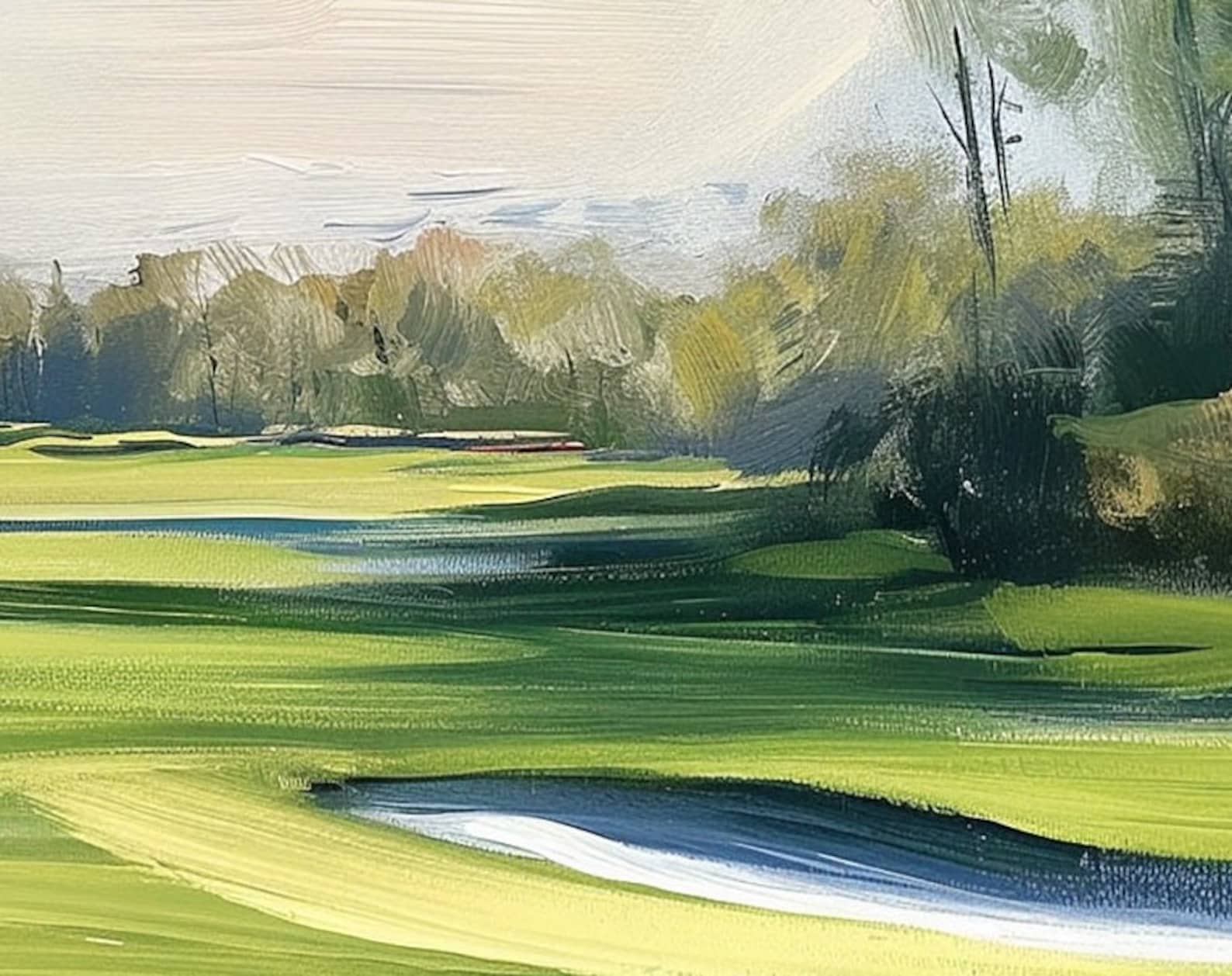 Augusta National Golf Course Painting Digital Art Download for Samsung ...
