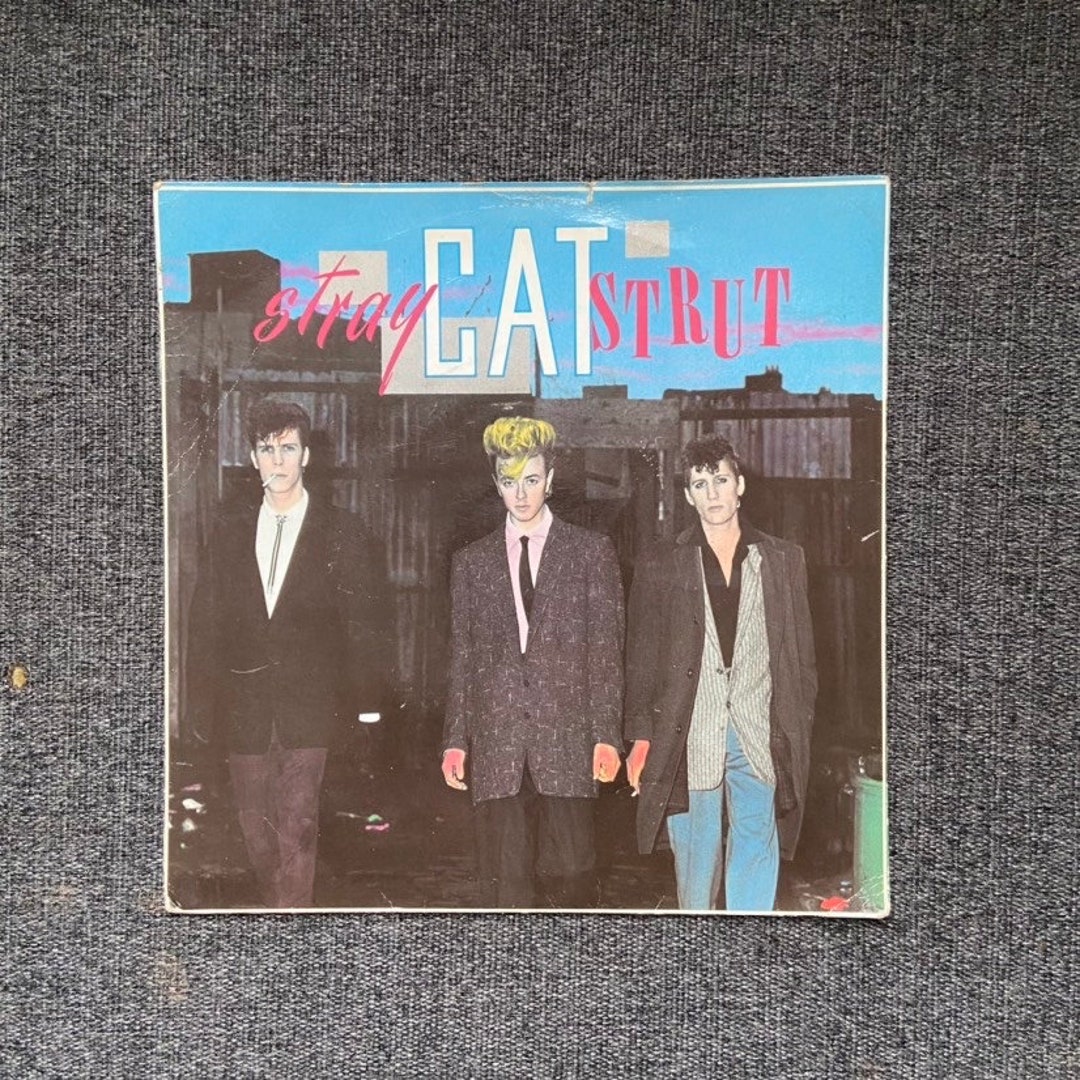 Stray Cats - Stray Cat Strut, SCAT 3, Rockabilly, 45 Vinyl Record VG ...