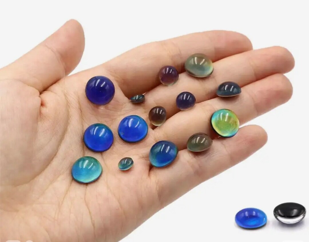 Colour Changing Mood Stones Cabochons - Various Sizes Available - Etsy UK