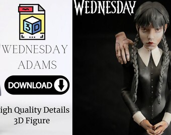 Wednesday 3d Figure - Etsy