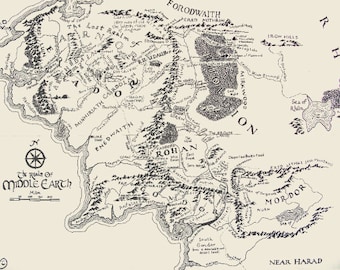 Hd Lord Of The Rings Map