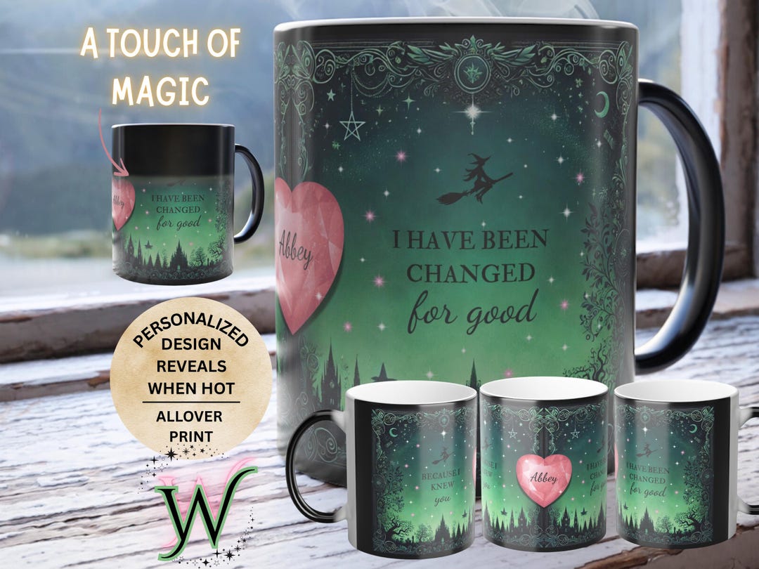 Personalized Wicked Mug: Color Changing Ceramic Mug, Musical Theatre ...