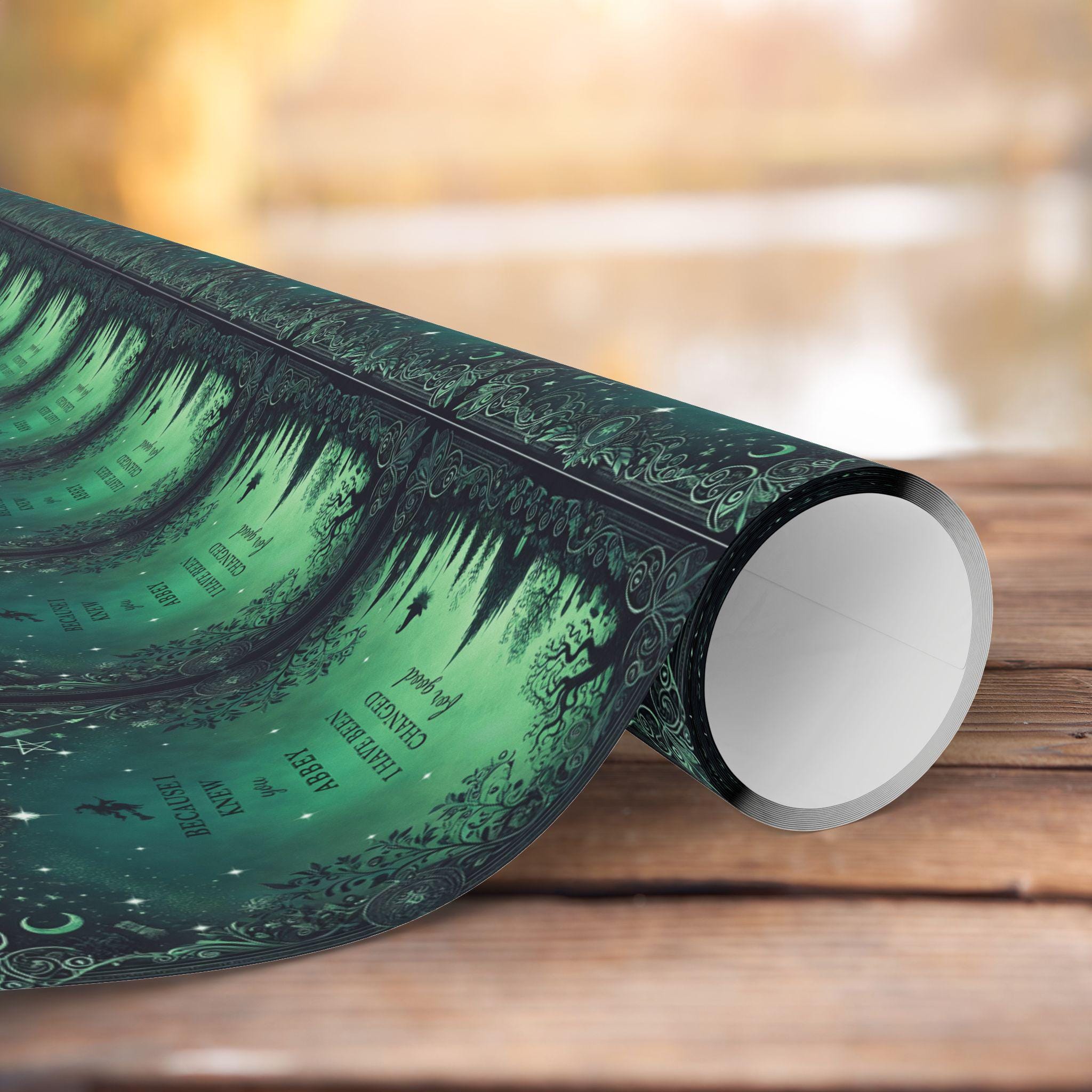 Personalized Wicked Inspired Gift Wrapping Paper Roll With Name of ...