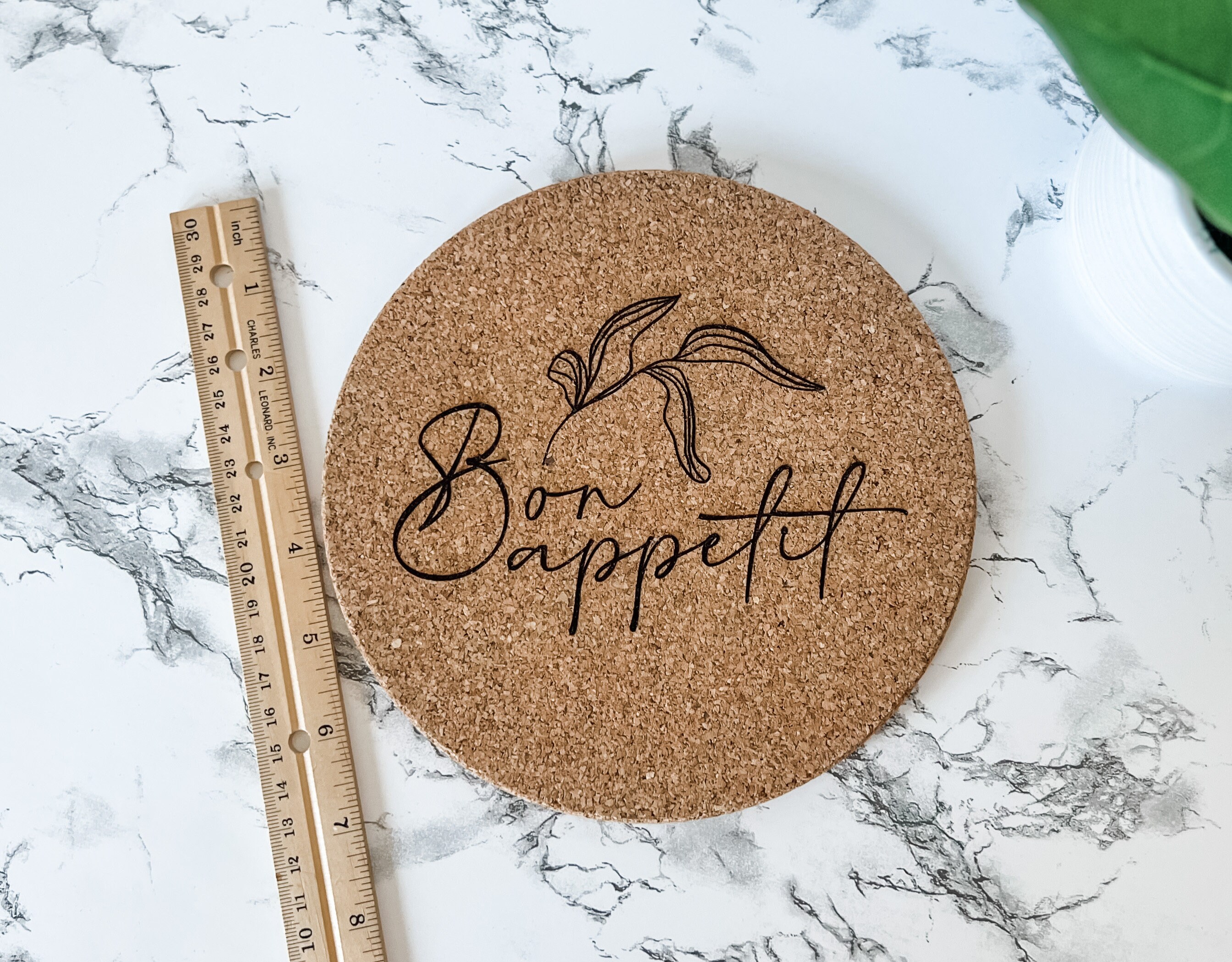 Cork Trivet, Hot Pad, Bon Appetit, Moms Kitchen, Grandmas Kitchen - Etsy
