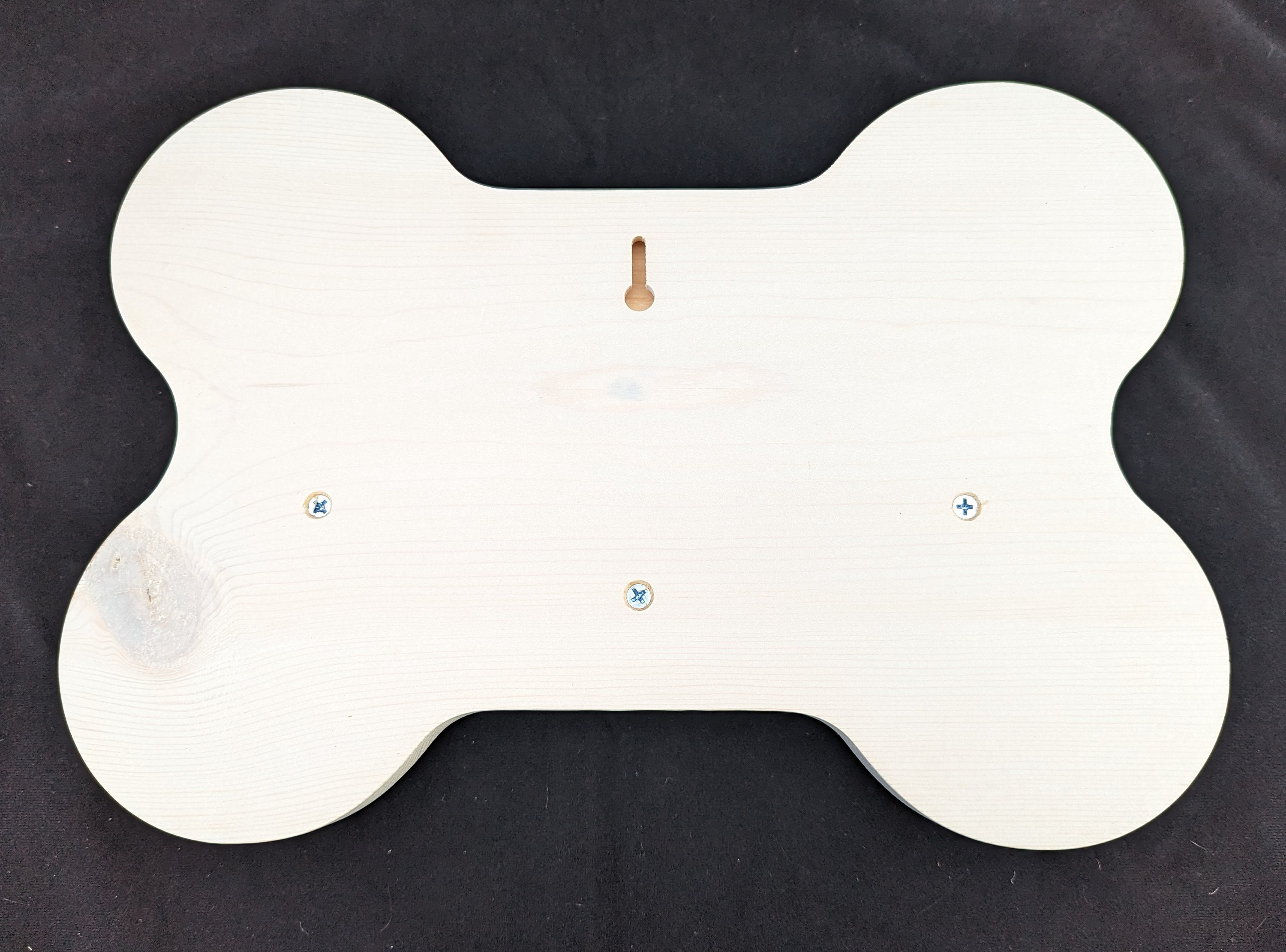 Dog Bone Shaped Wall Shelf - “walk More, Wag More” With Two Hooks for ...