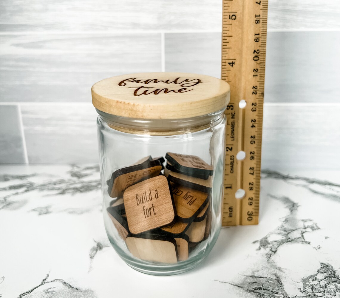 Handcrafted Family Time Jar With Over 30 Ideas - Etsy