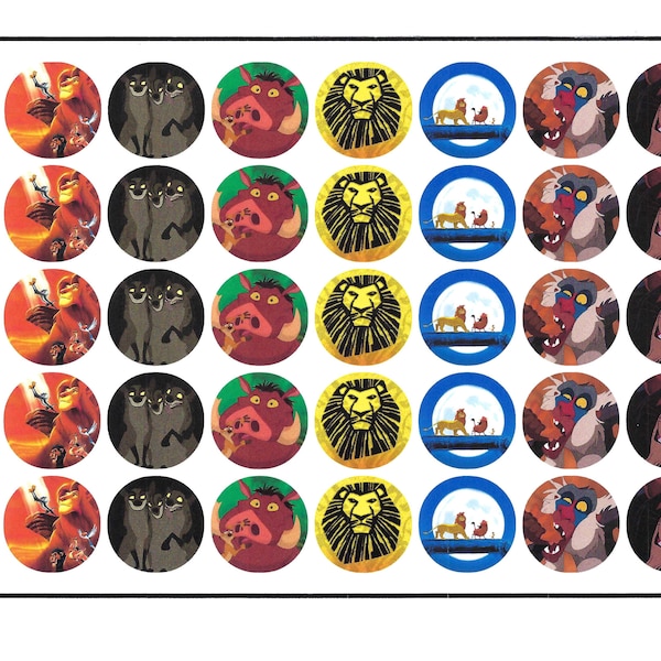 Lion King Birthday Stickers - Etsy UK