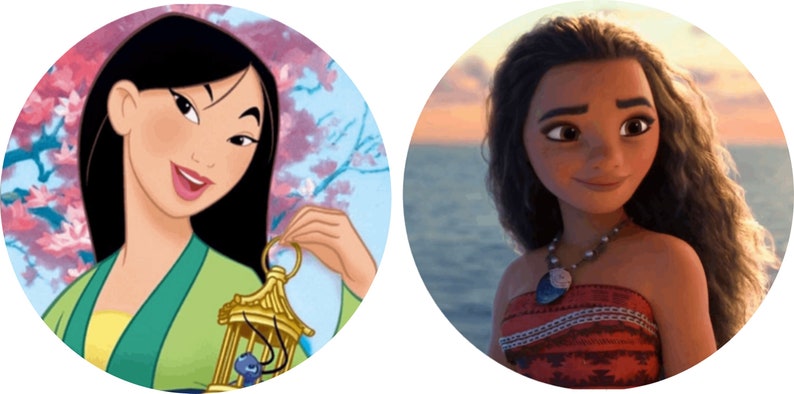 High Quality Disney Princess Stickers, Matt Stickers, 35 Stickers per ...