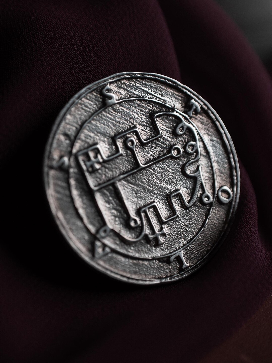 Silver Stolas Sigil Brooch Pin Inspired by Helluva Boss - Etsy