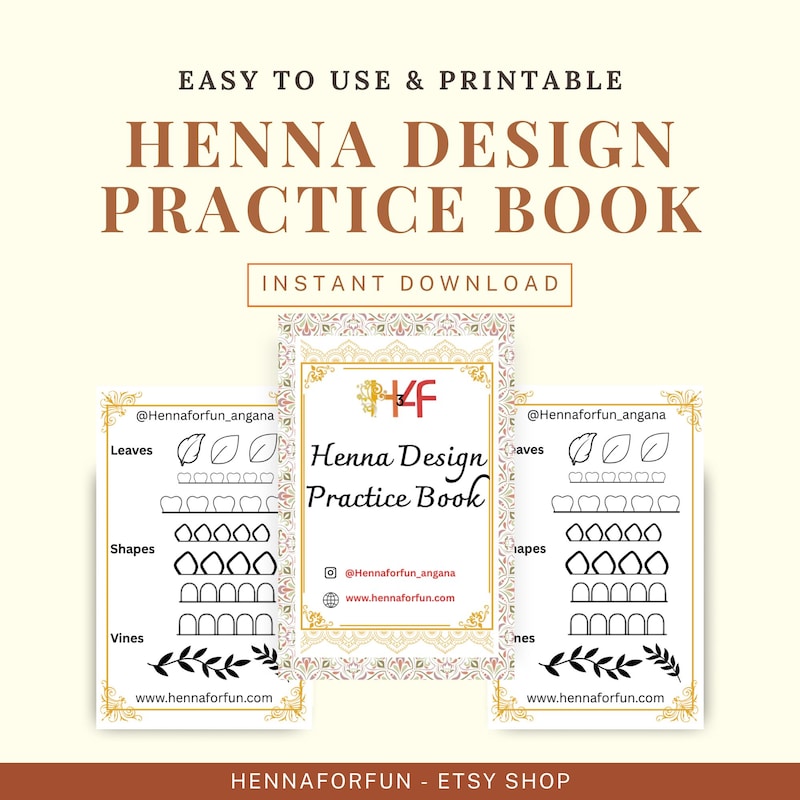 Henna Art Books - Etsy UK