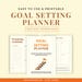 Printable Goal Setting Planner: Habit Tracker, Undated PDF (digital ...