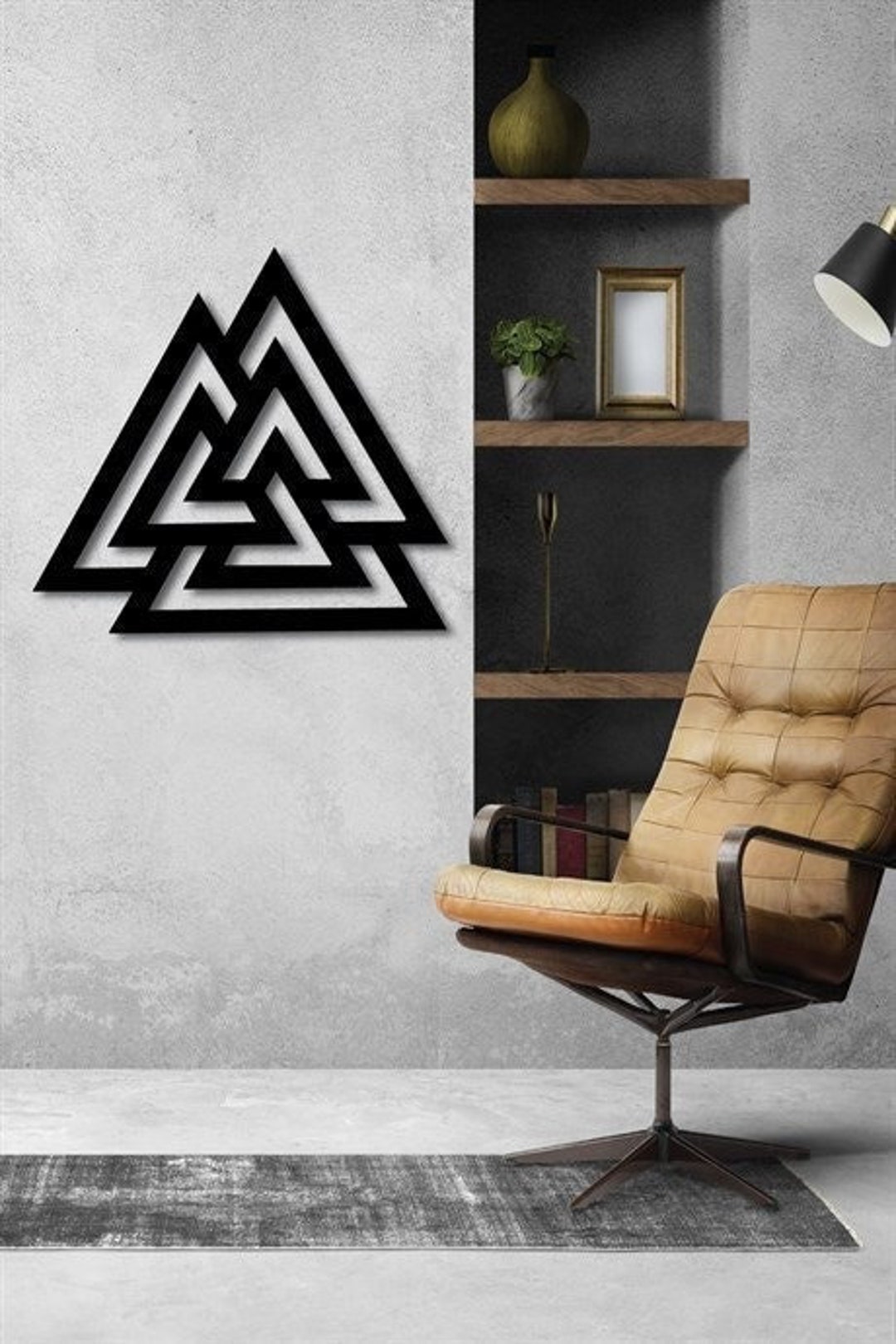 Triangle Metal Wall Art, Triangle Metal Wall Decor, Triangle Decor,gift ...
