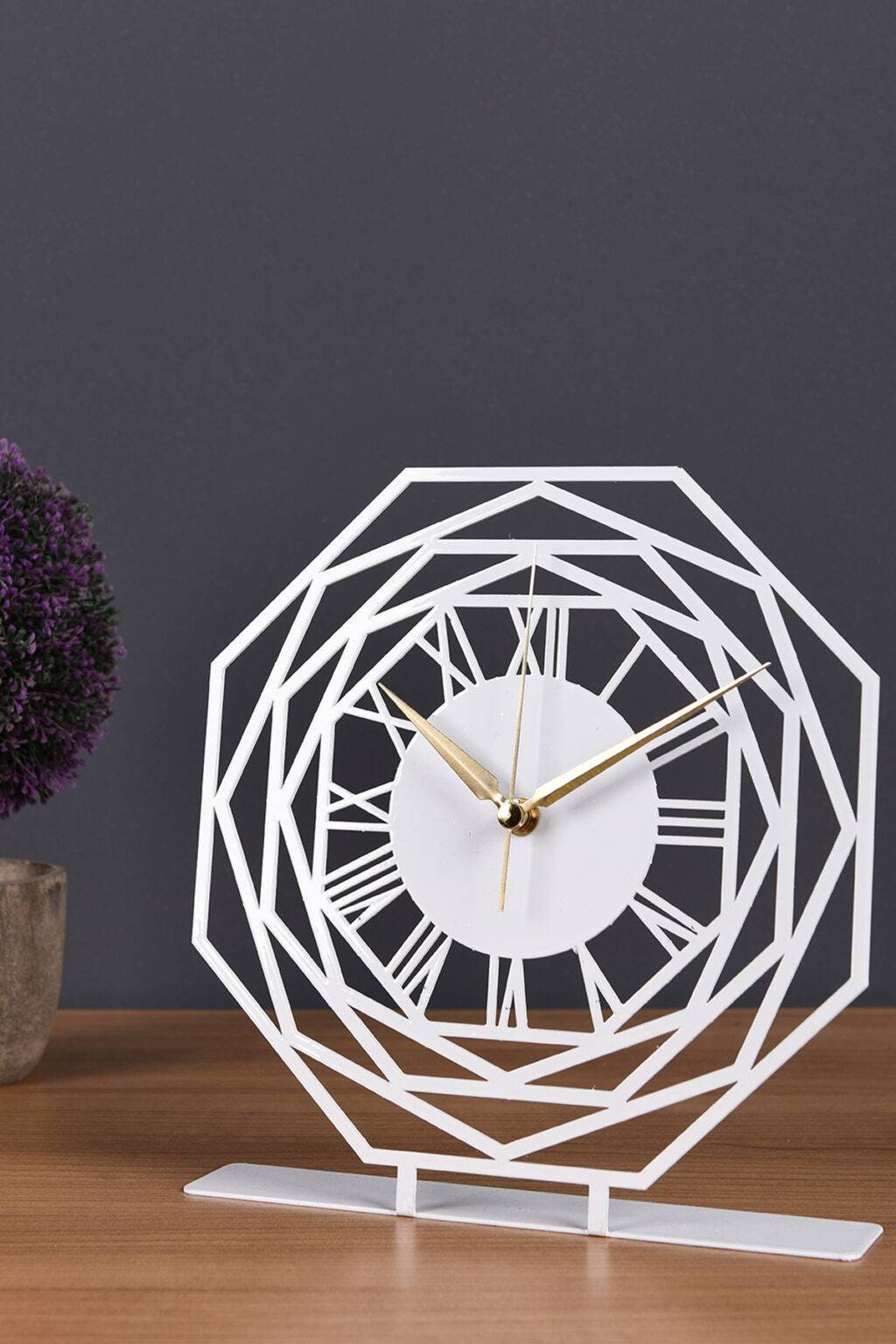 Modern Table Clocksmall Desk Clockmetal Clock for Desk - Etsy