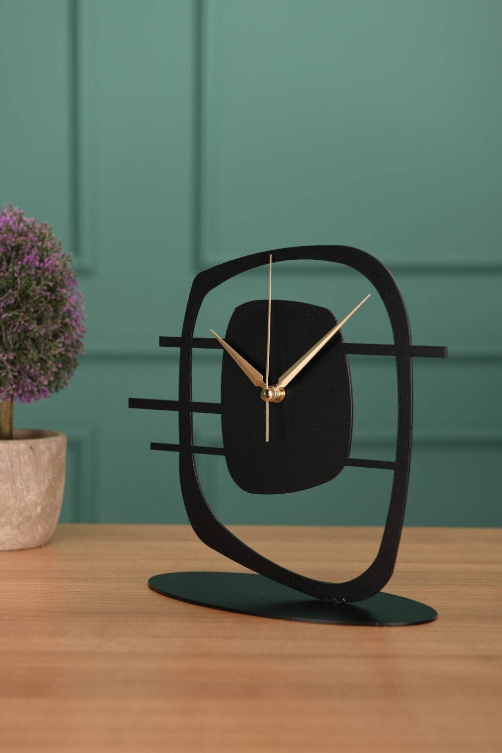 Modern Table Clock,small Desk Clock,metal Clock for Desk, Office Desk ...
