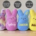 Personalized Easter Bunny Peeps Plush, Extra Large Blue Pink, Kids ...