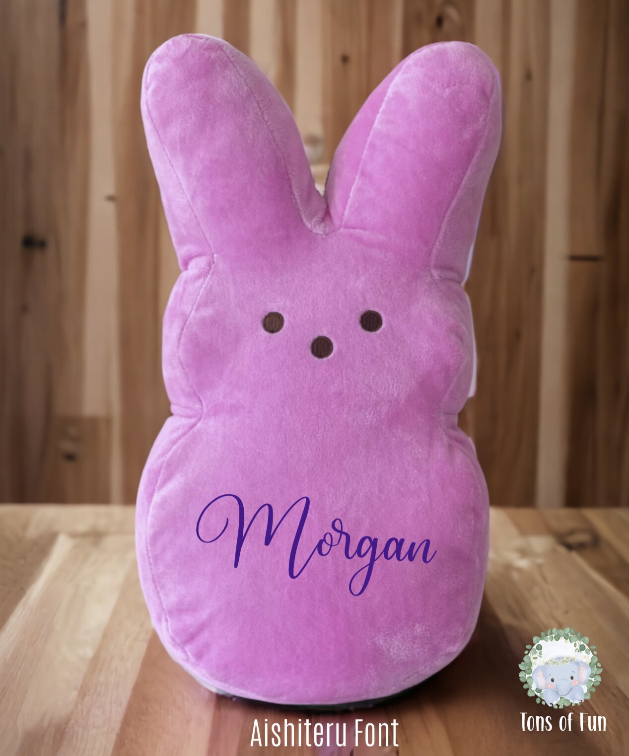 Personalized Easter Bunny Peeps Plush, XL, Easter Peeps Stuff, Kids ...