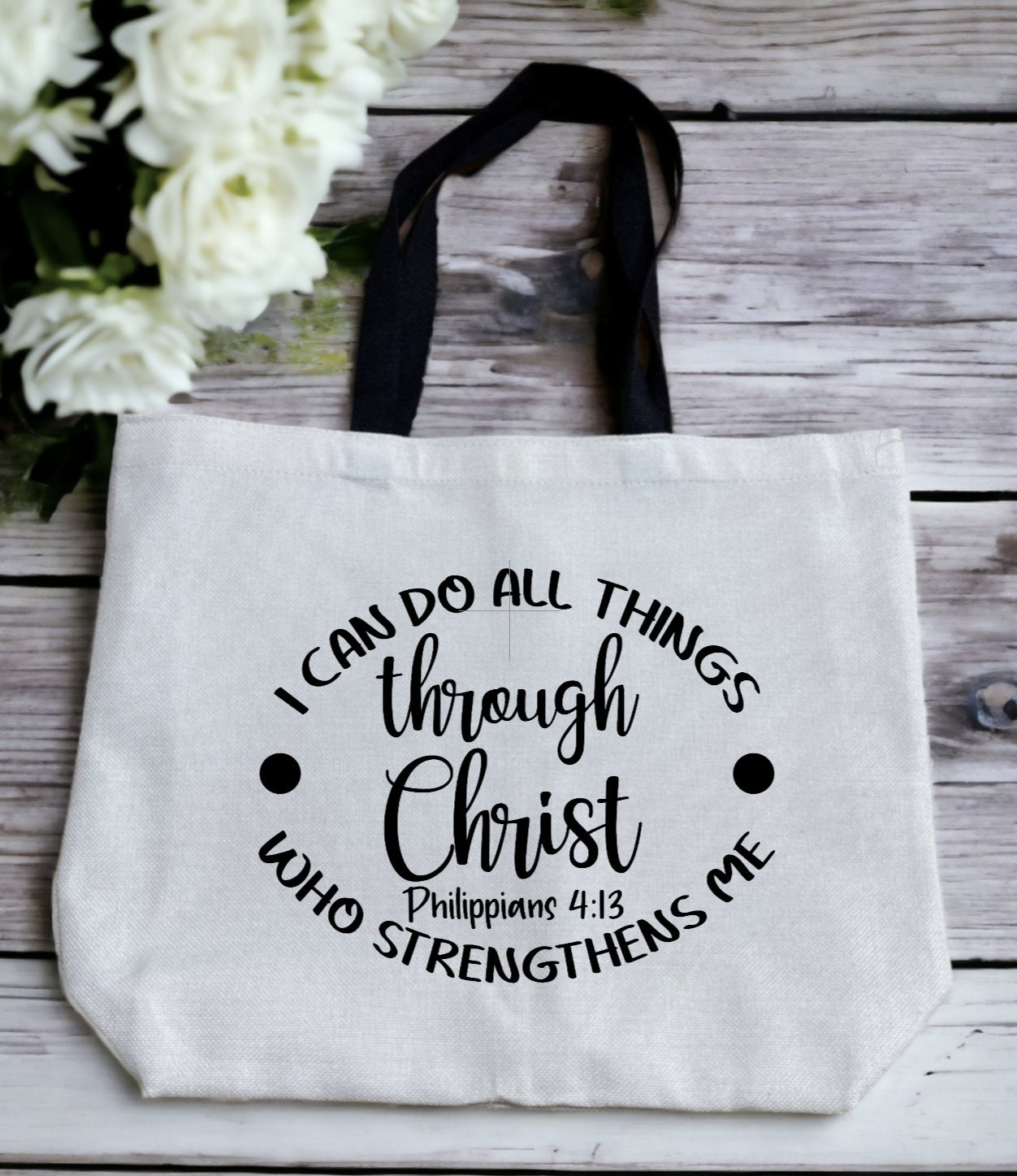 Religious Tote Bag, Bible Verse Sayings, Bible Study Bag, Reusable ...