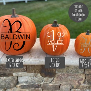 Personalized Pumpkin, Custom Monogram Large White Pumpkin, Fall Decor ...