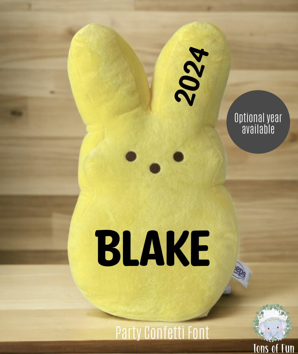 Personalized Easter Bunny Peeps Plush, Extra Large Blue Pink, Kids ...