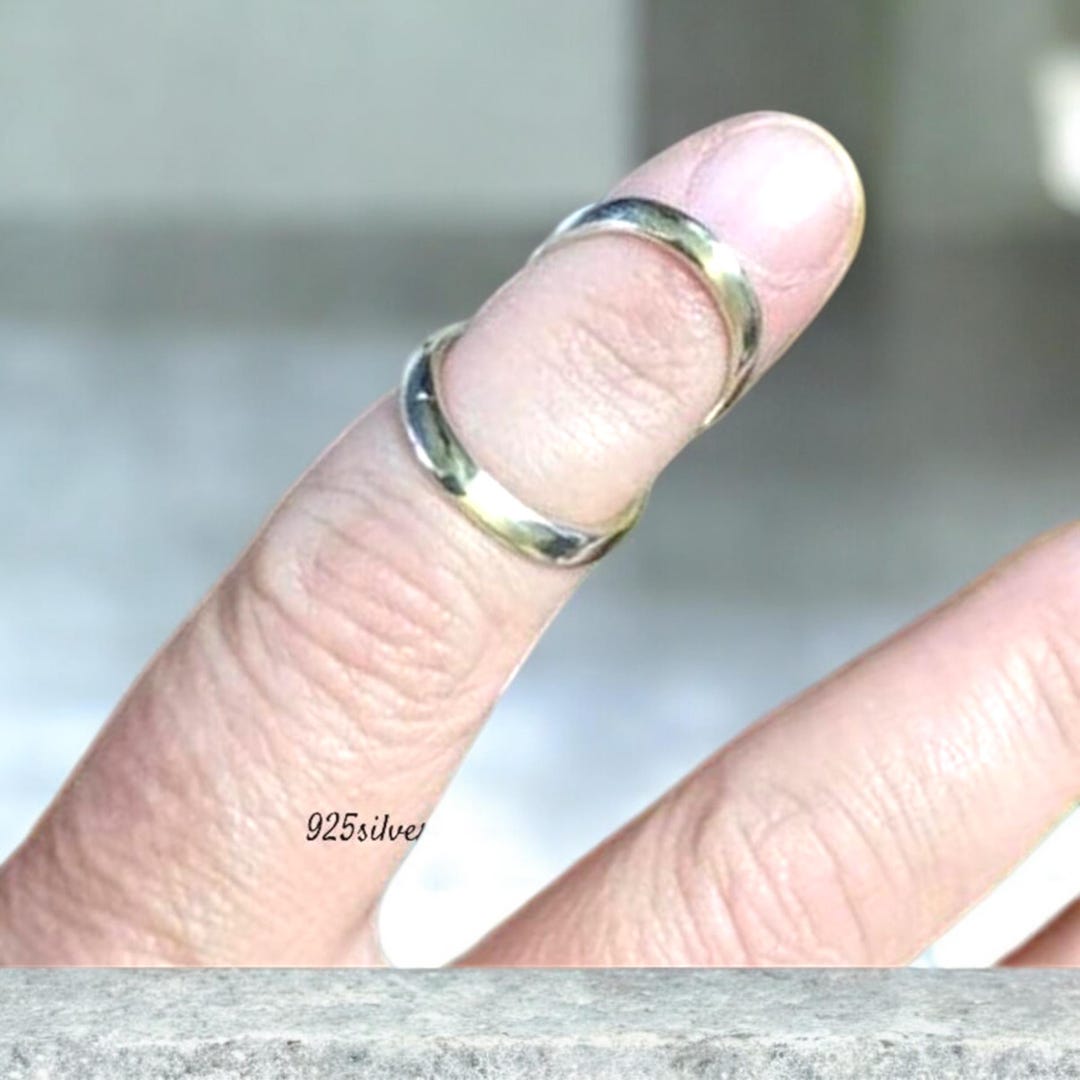 925 Silver Ring, Swan Neck Ring, Handmade Jewelry, Plain Band Ring EDS ...