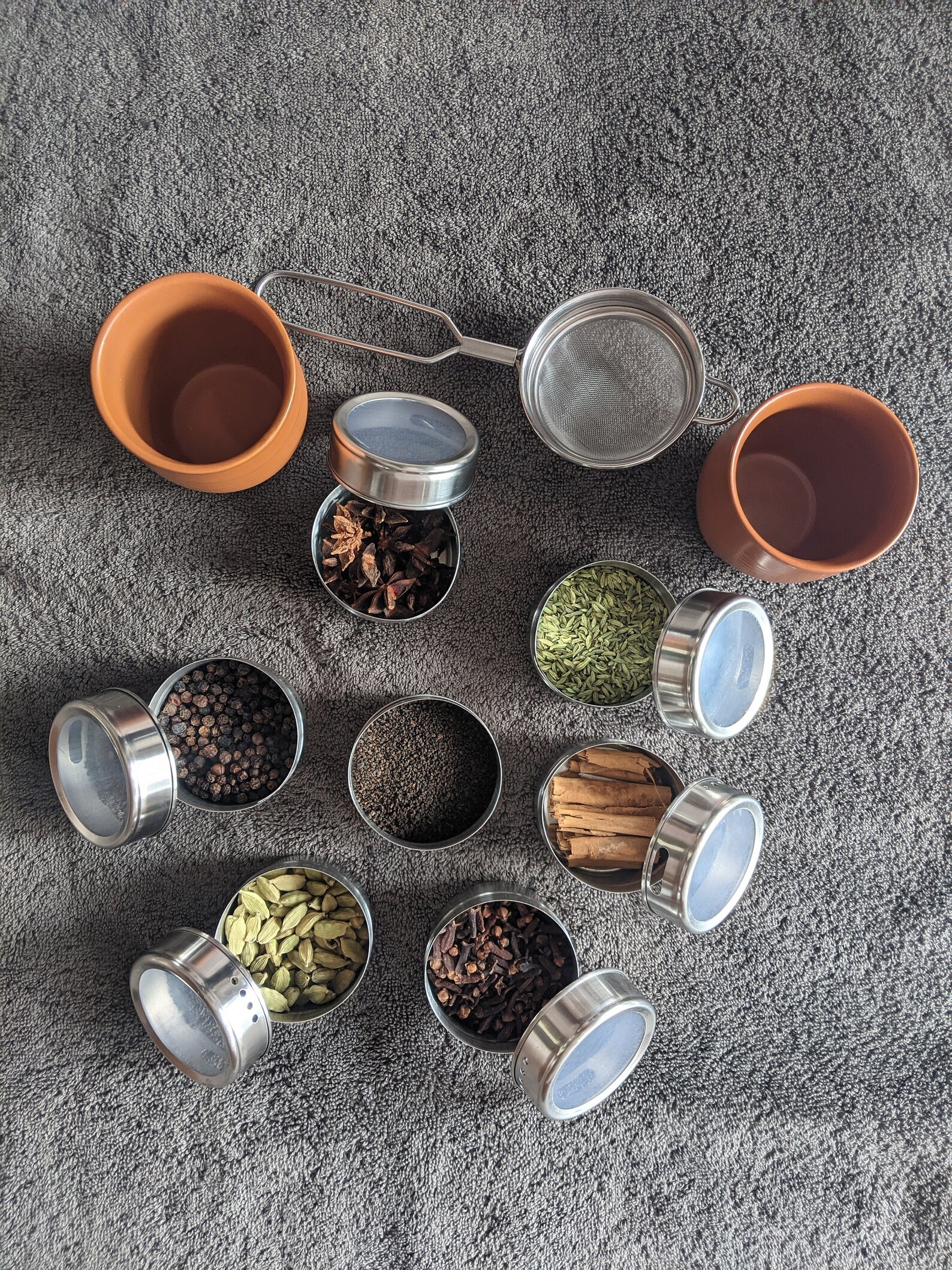 DIY Traditional Indian Chai Tea Kit With Chai Tea Strainer, Chai Tea ...