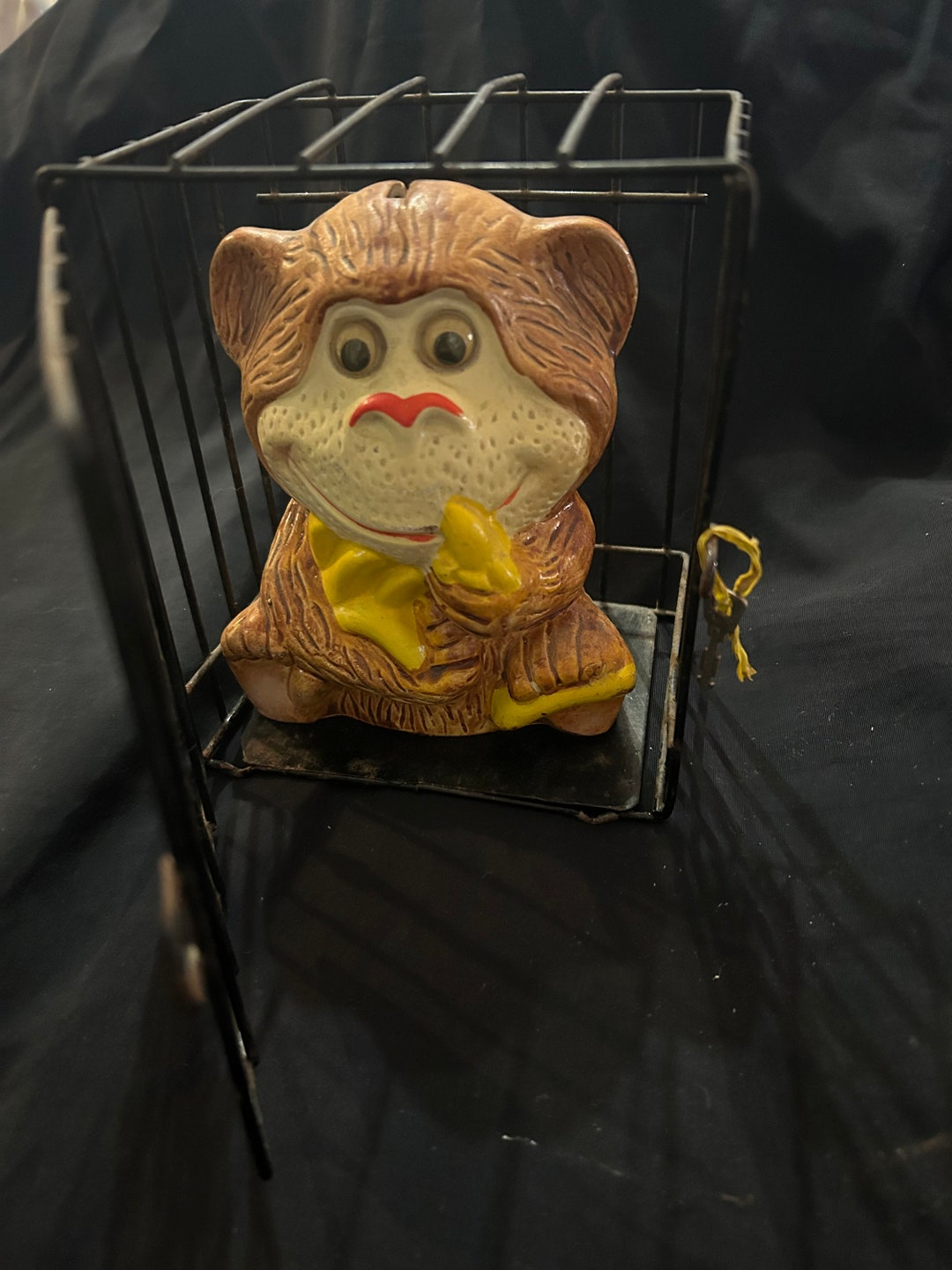 Vintage Monkey Bank - Etsy
