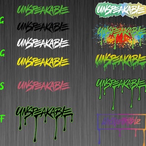 Unspeakable Svg - Etsy