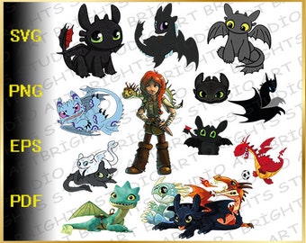 Toothless Vs Hook Fang Clipart