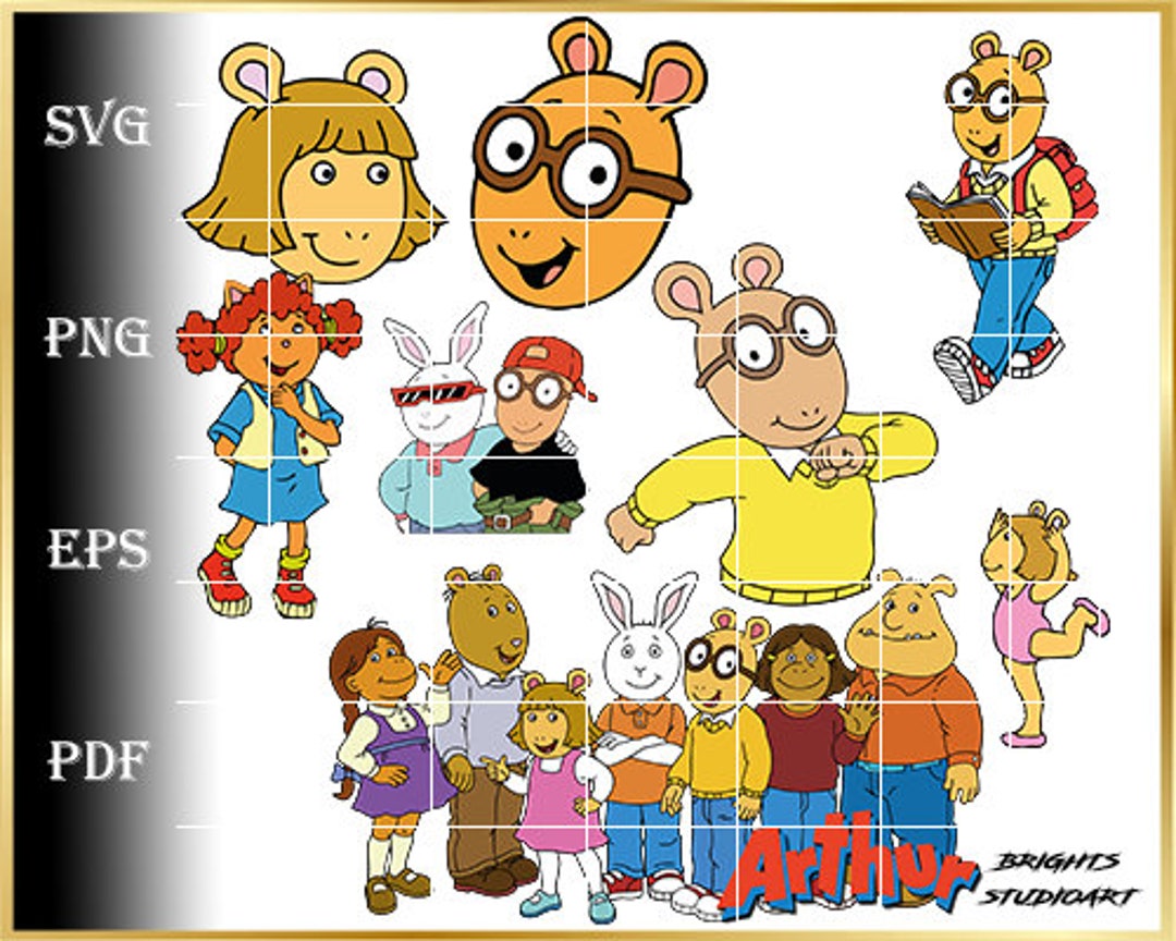 Cartoon Svg Arthur Svg Arthur Vector-dora Muffy Buster - Etsy