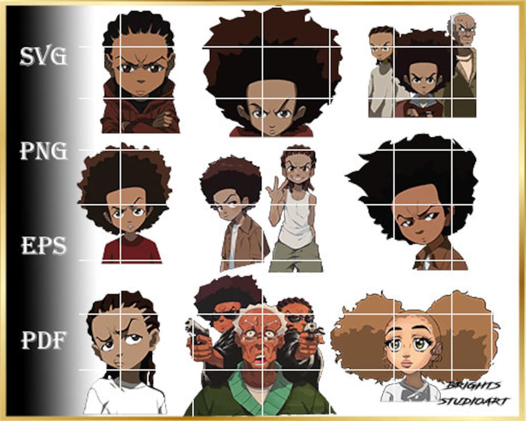 Boondocks SVG Riley Freeman SVG Anime Svg Manga Svg 9 - Etsy UK