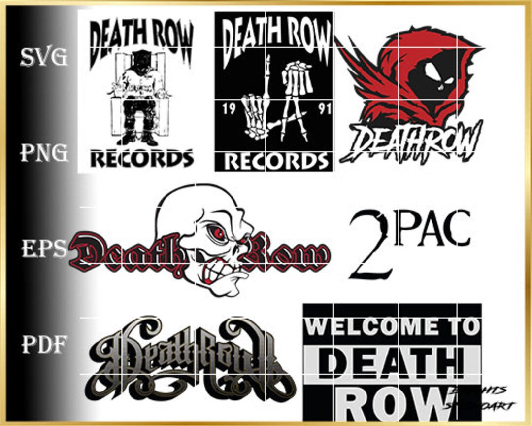 Death Row SVG Death Row PNG 2pac Svg Death Row Records 7 - Etsy Norway