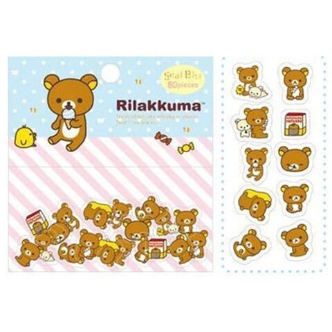 80 Pcs Mini Rilakkuma Bear Sticker Pack scrapbooking Cat - Etsy UK