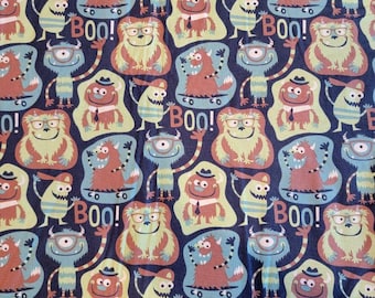 Cute Monsters Fabric Little Monsters by Sarah Treu Halloween Kids ...