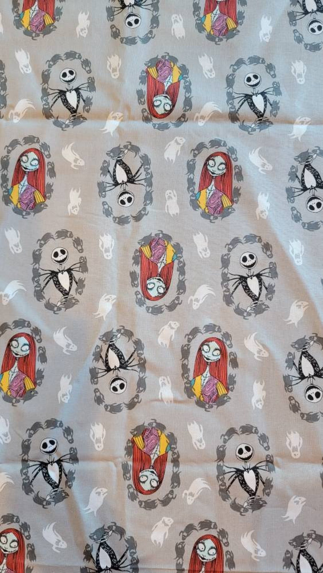 Jack and Sally Frames Cotton Fabric, 100% Cotton, by the 1/2 Yard - Etsy