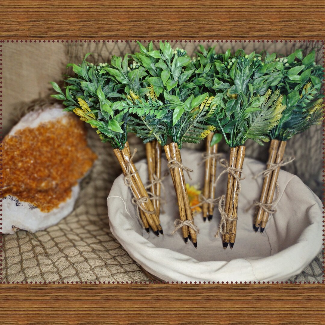 Set of Botanical Foliage Pens / Tree Pens (qty: 3) - Etsy