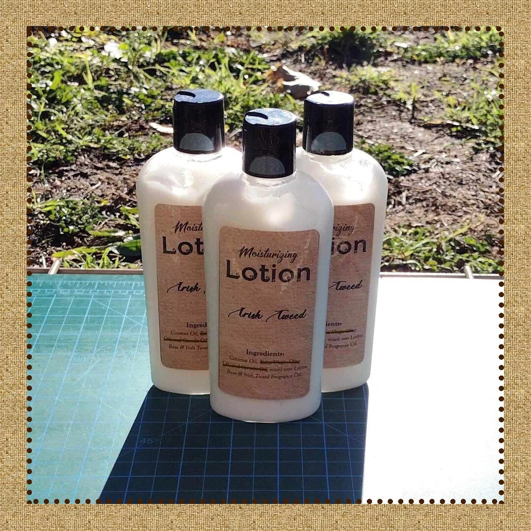 Organic Vegan Moisturizing Lotion | Irish Tweed Scented Body Lotion ...