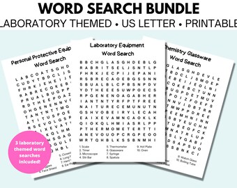 Science Word Search, Printable, Instant Download, PDF - Etsy