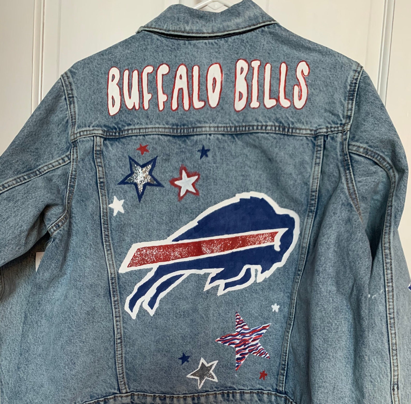 Custom Sport Jean Jacket - Etsy
