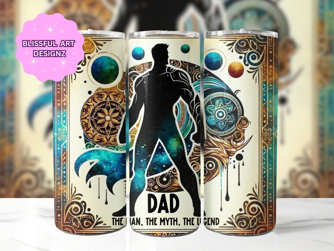 Dad 20 Oz Skinny Tumbler Sublimation Design, Dad Tumbler Wrap, Father's ...
